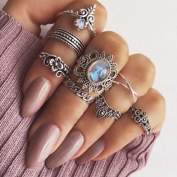 Jewelry | Bohemian Ethnic Wedding Jewelry Ring Set Rings | Poshmark